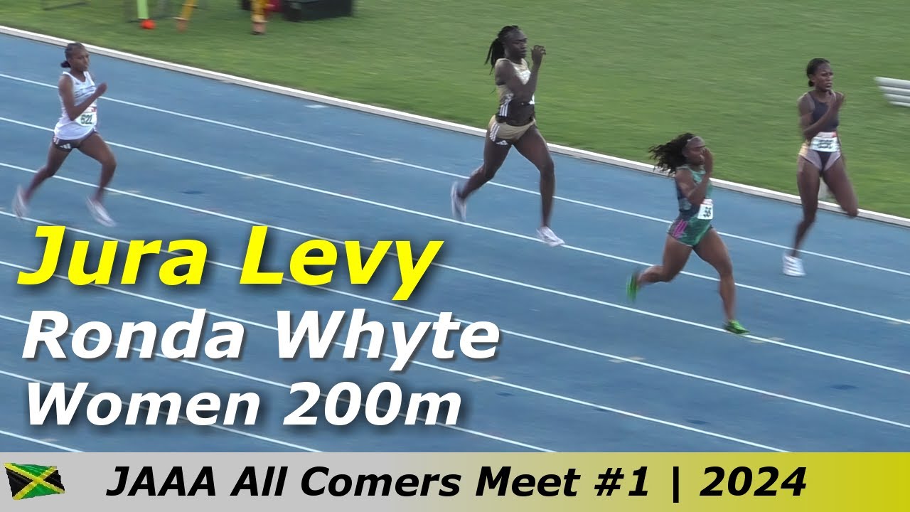 Jura Levy | Ronda Whyte | Annicea Richards | Women 200m | JAAA All ...