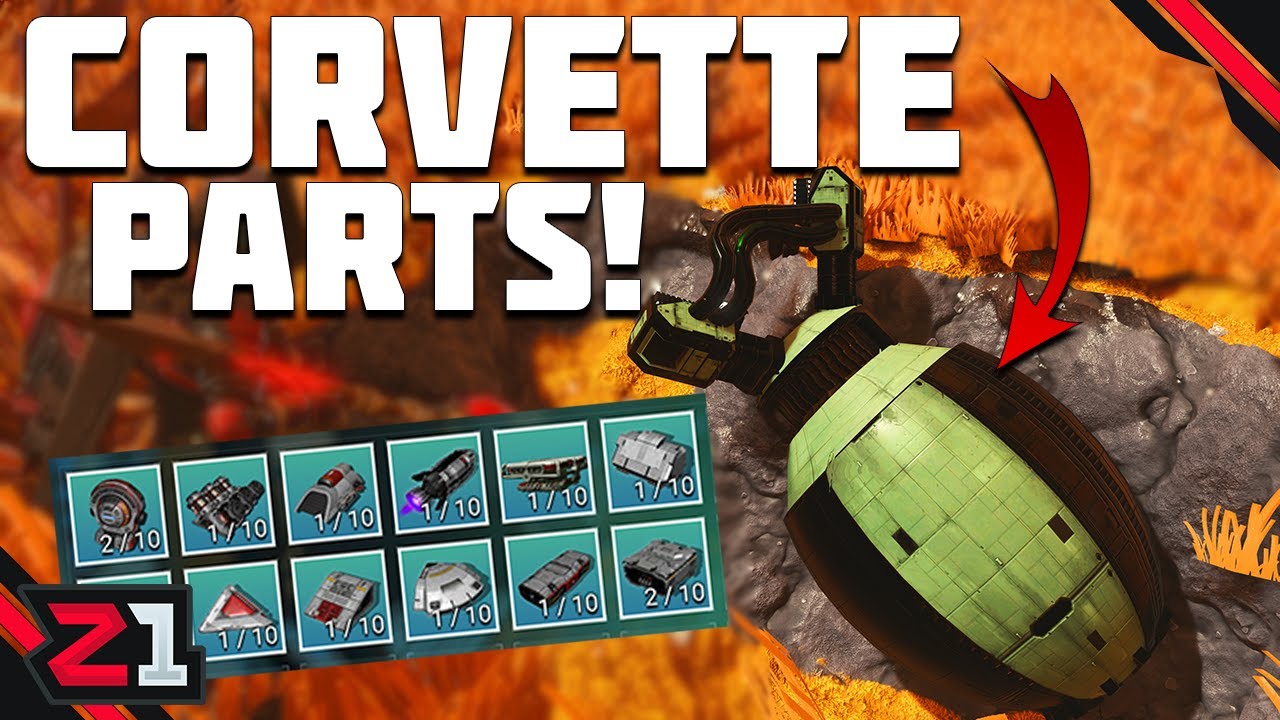How To Unlock MORE Ship Parts! Corvette Modules From Salvage Containers ...