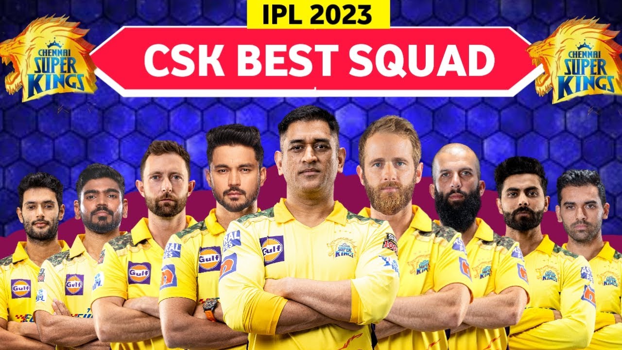 IPL 2023 - CSK Best Squad | Chennai Super Kings players list For IPL ...