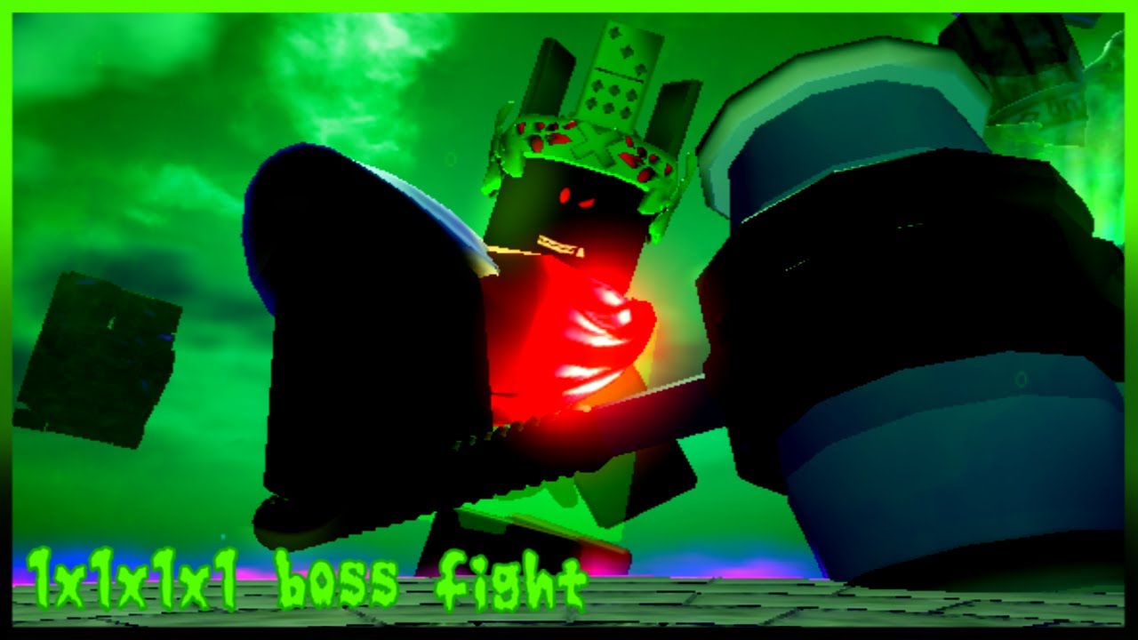 Fighting 1x1x1x1 in a boss battle (Roblox the games) - YouTube