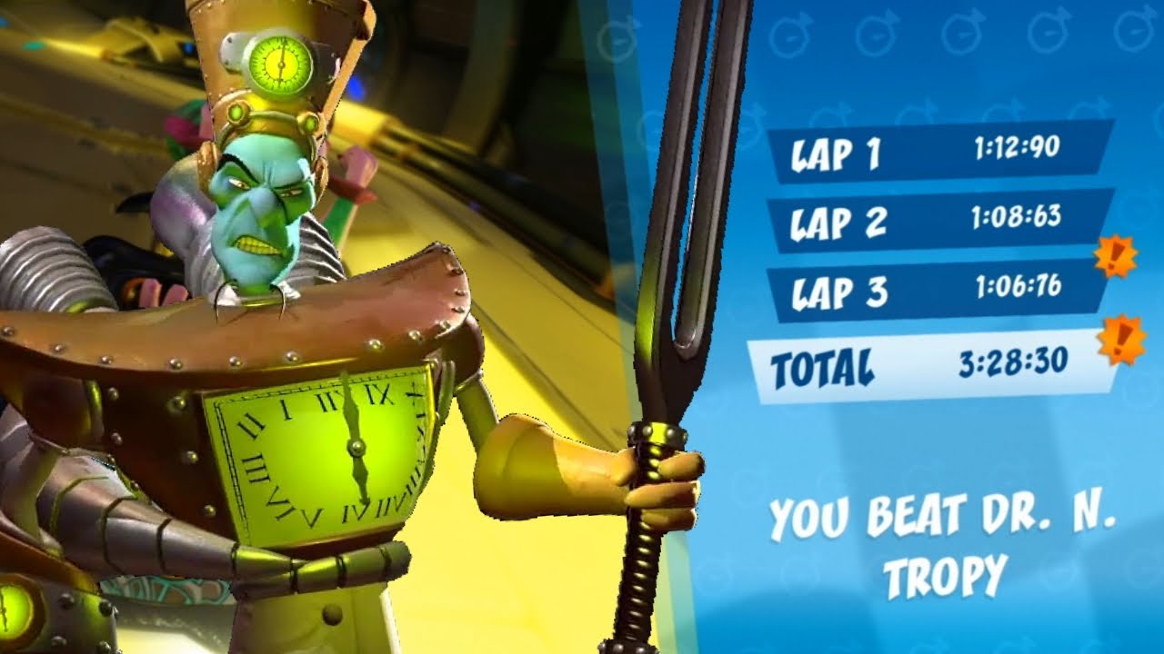 Crash Team Racing - OXIDE STATION [3:30] N TROPY Time Trial Guide ...