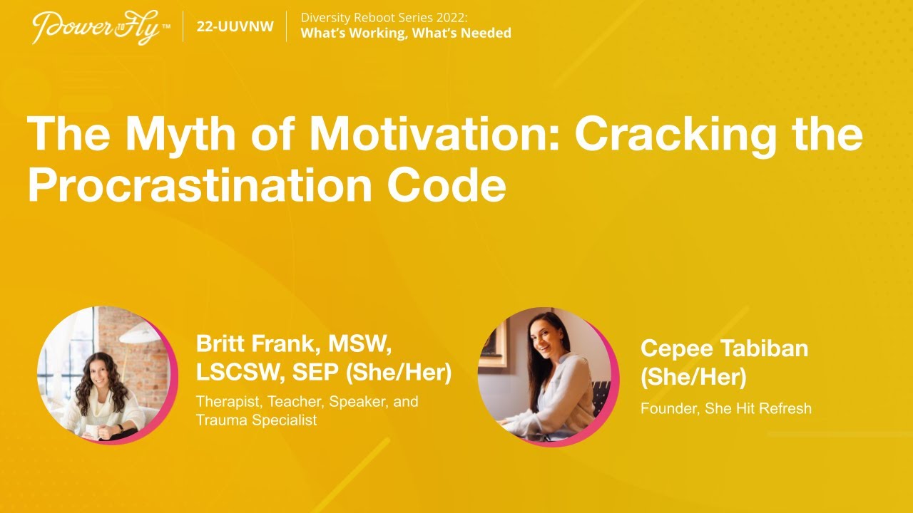 Day 1 The Myth of Motivation: Cracking the Procrastination Code - YouTube