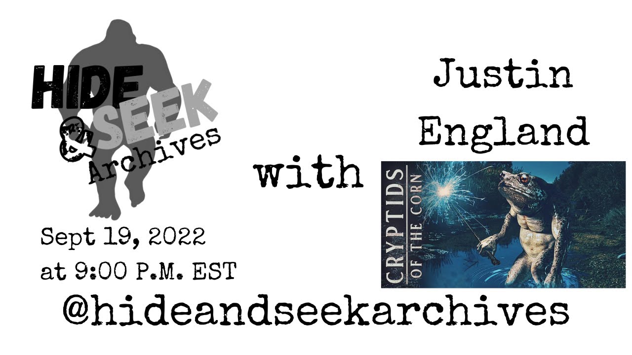 Justin England from Cryptids of the Corn Podcast - YouTube