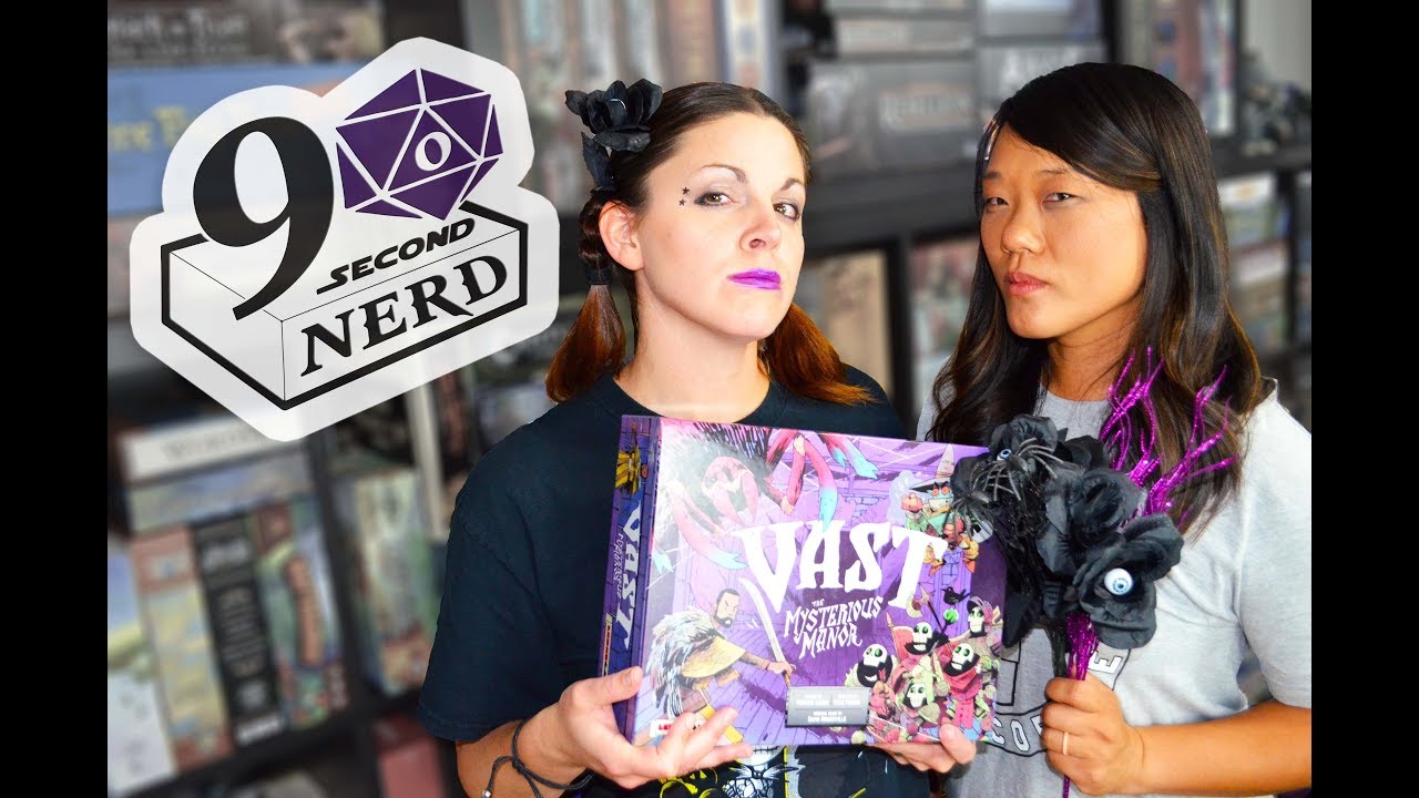 90 Second Nerd Board Game Review: Vast - The Mysterious Manor - YouTube