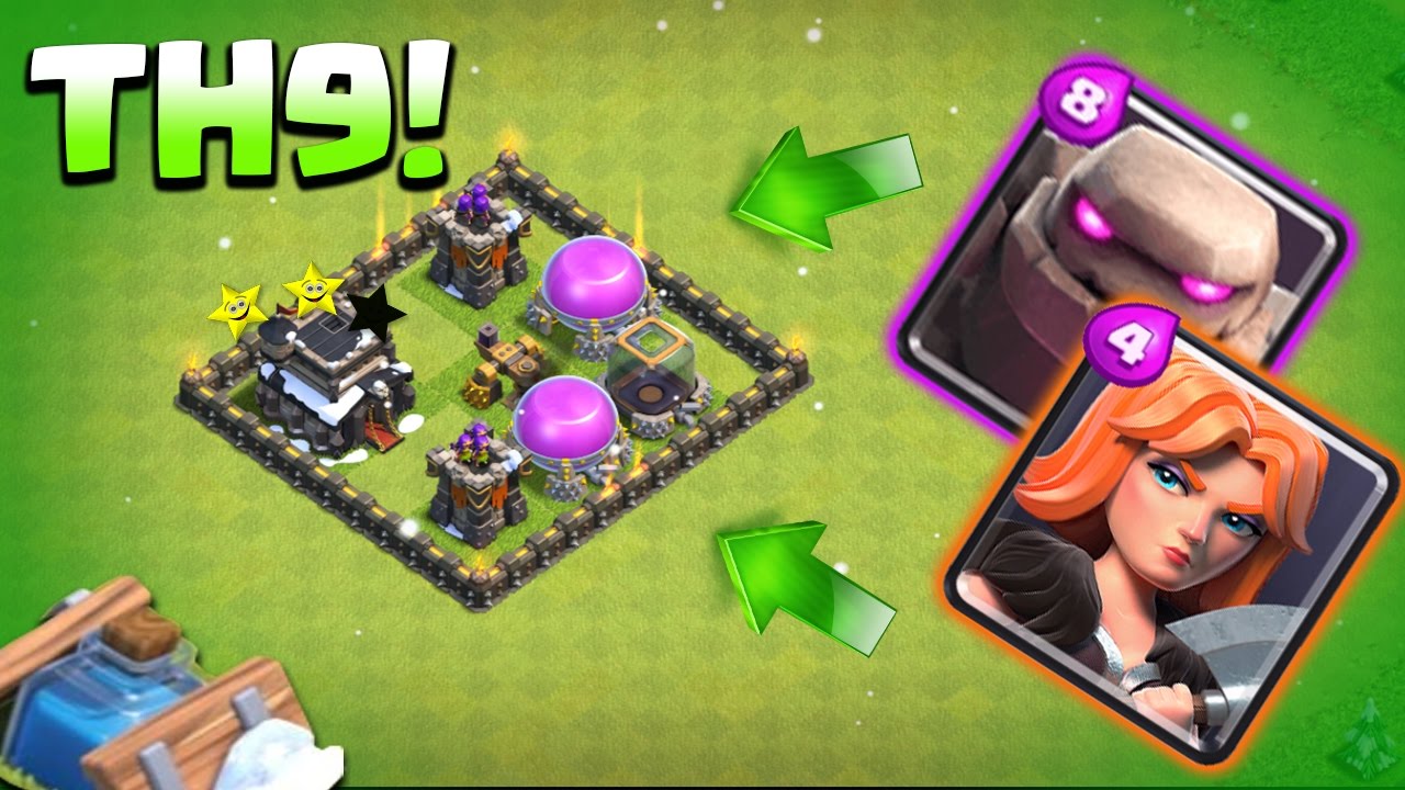 TH9 WAR BASE/ANTI 3 STAR/ANTI VALKYRIE/ANTI LAVALOON REPLAYS - YouTube