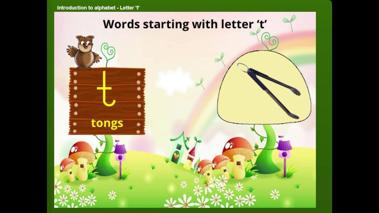 How to write letter "t" - YouTube