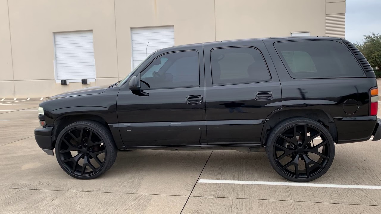 Project Blackout: Tahoe on 26’s - YouTube