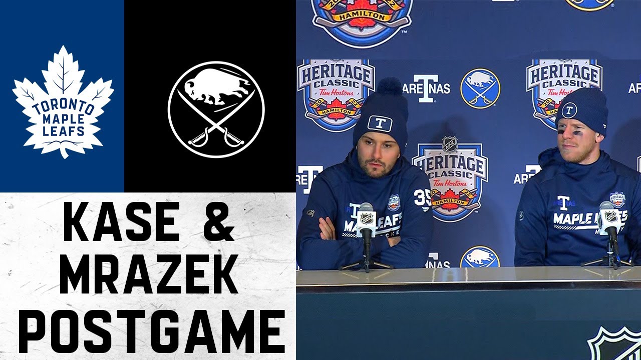Peter Mrazek & Ondrej Kase Post Game | Toronto Maple Leafs vs Buffalo ...