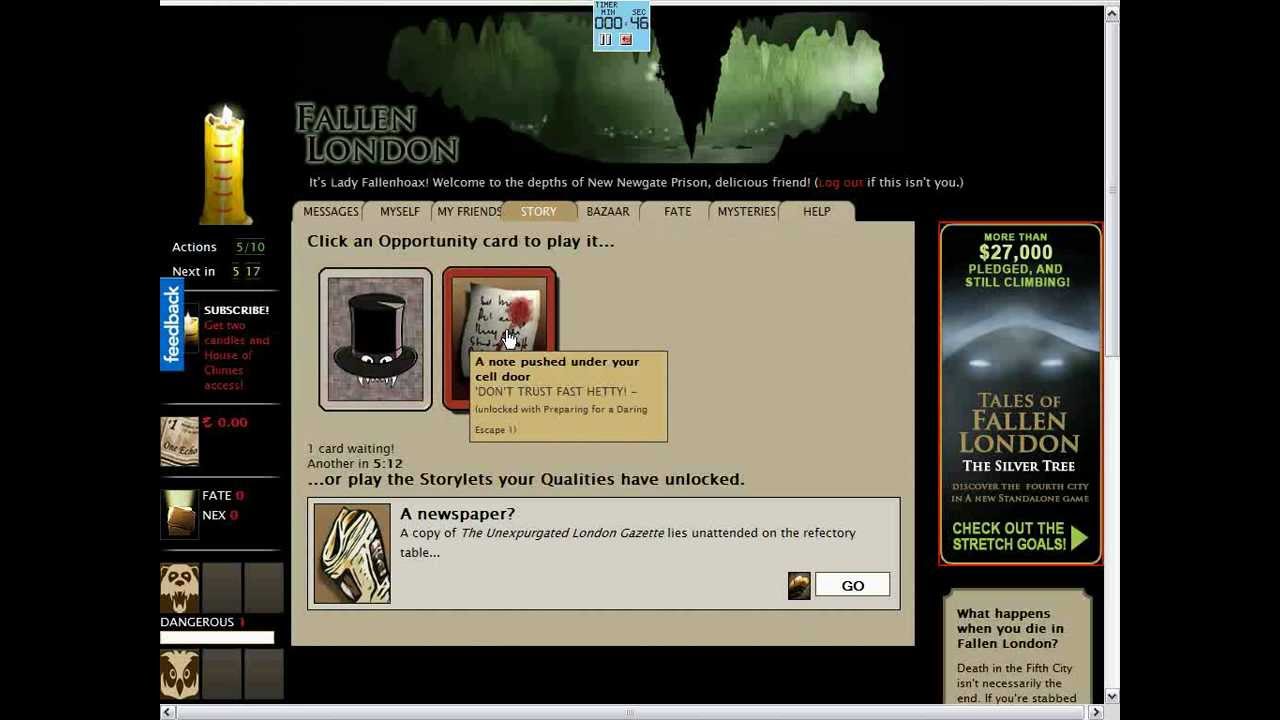 Fallen London - First Steps - YouTube