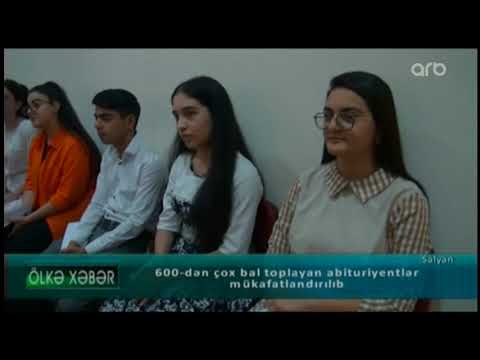 Salyanda 600-dən çox bal toplayan abituriyentlər mükafatlandırılıb