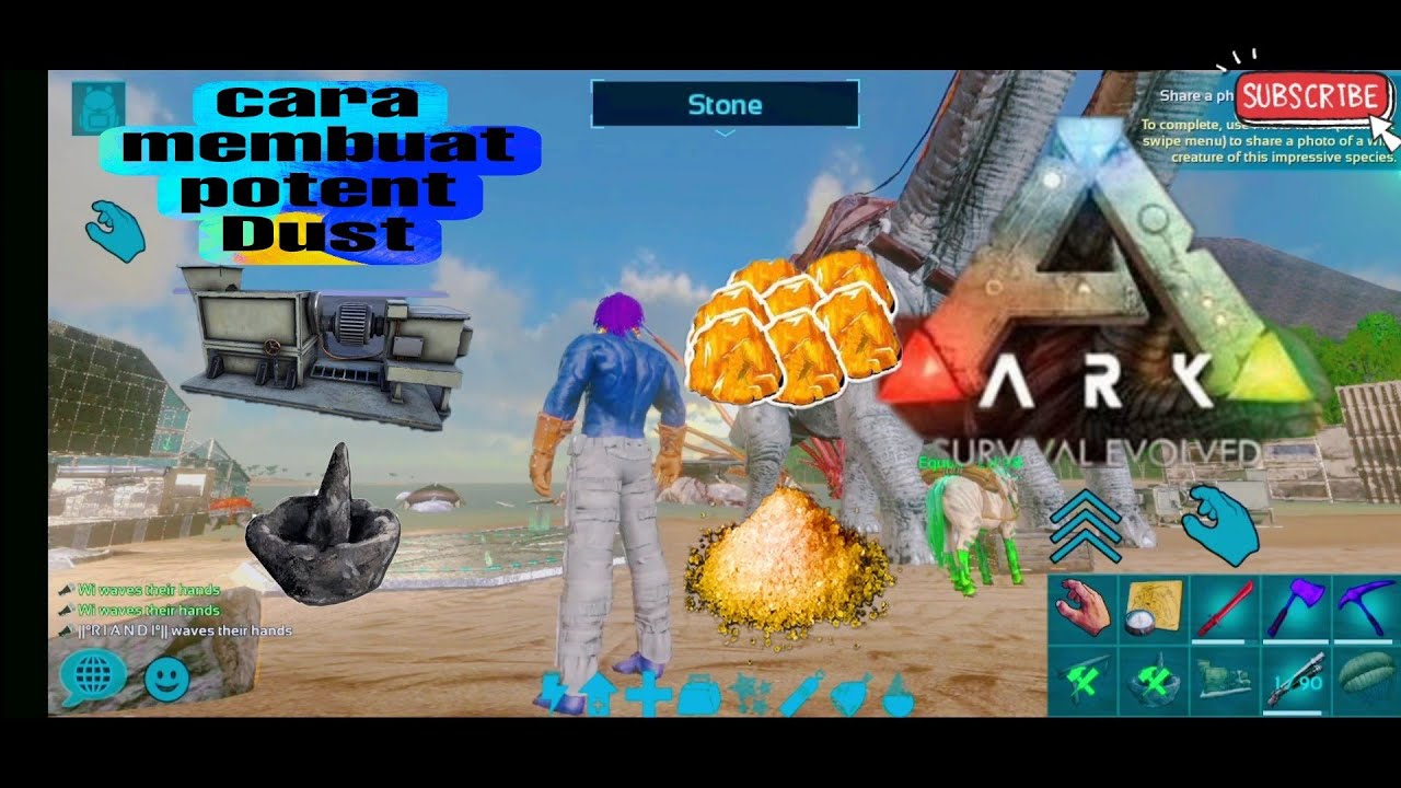 Cara Membuat Ancient amber, menjadi poten Dust,|| ARK Survival mobile ...