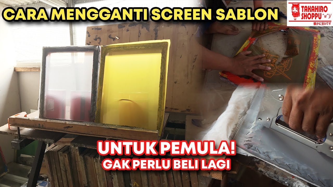 CARA MENGGANTI SCREEN SABLON UNTUK PEMULA - YouTube