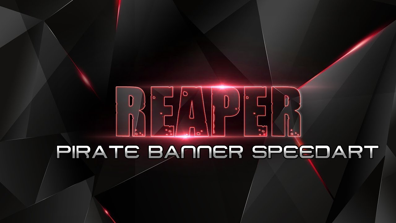 Pirate Banner - GFX SpeedArt - YouTube