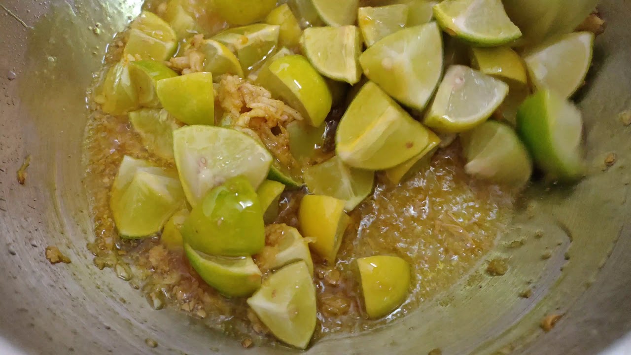 Nimmakaya pachadi (lemon pickle) - YouTube
