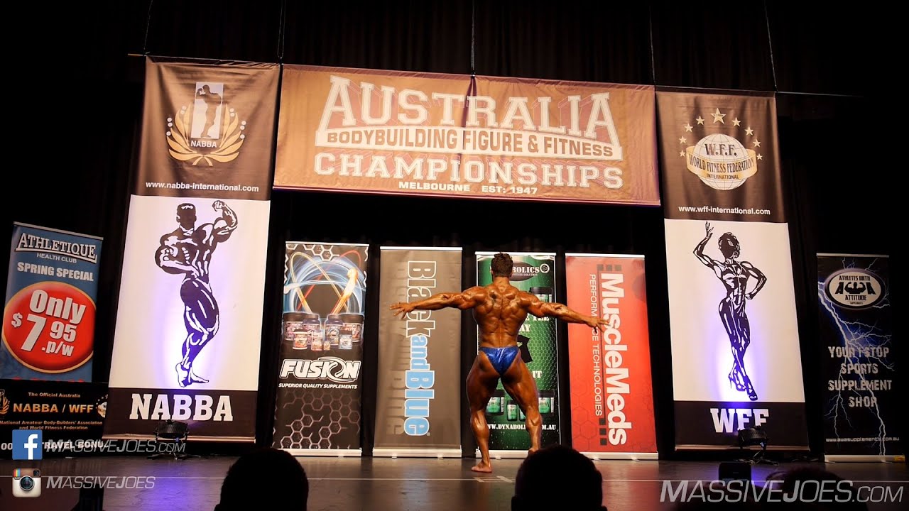 Jake Nikolopoulos 2015 NABBA Australian Titles Guest Posing Routine ...