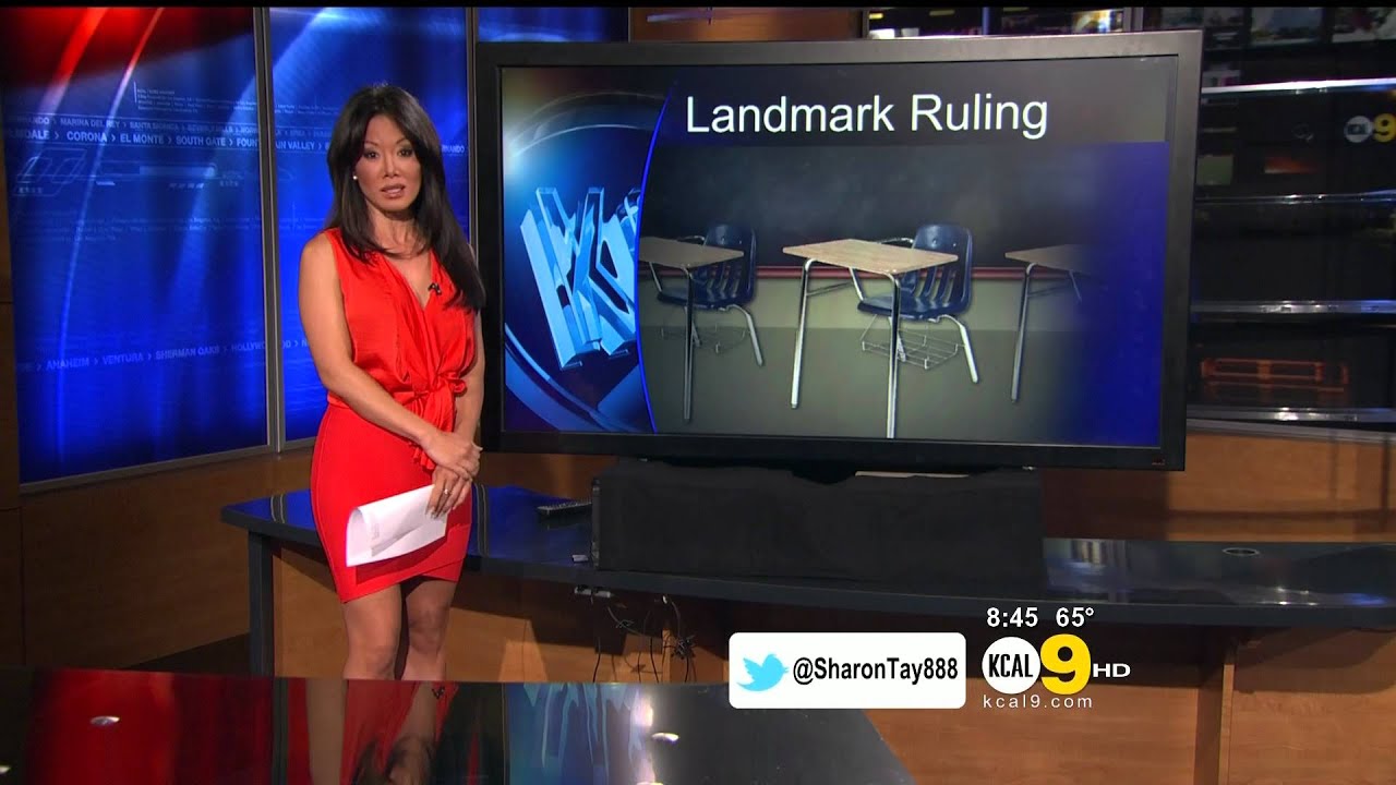 Sharon Tay 2012/07/23 KCAL9 HD; Orange dress - YouTube