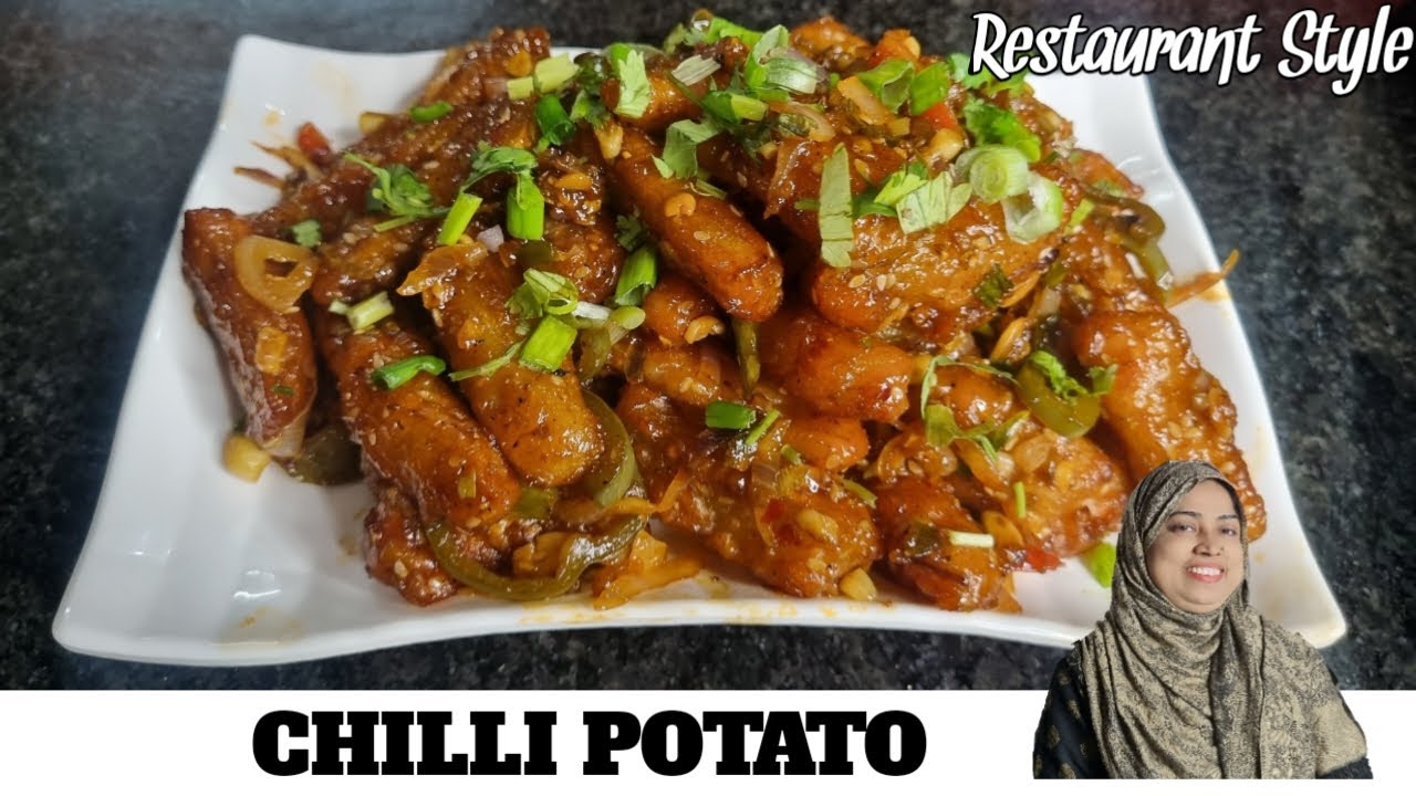 Chilli potato recipe | How to make restaurant style chilli potato - YouTube