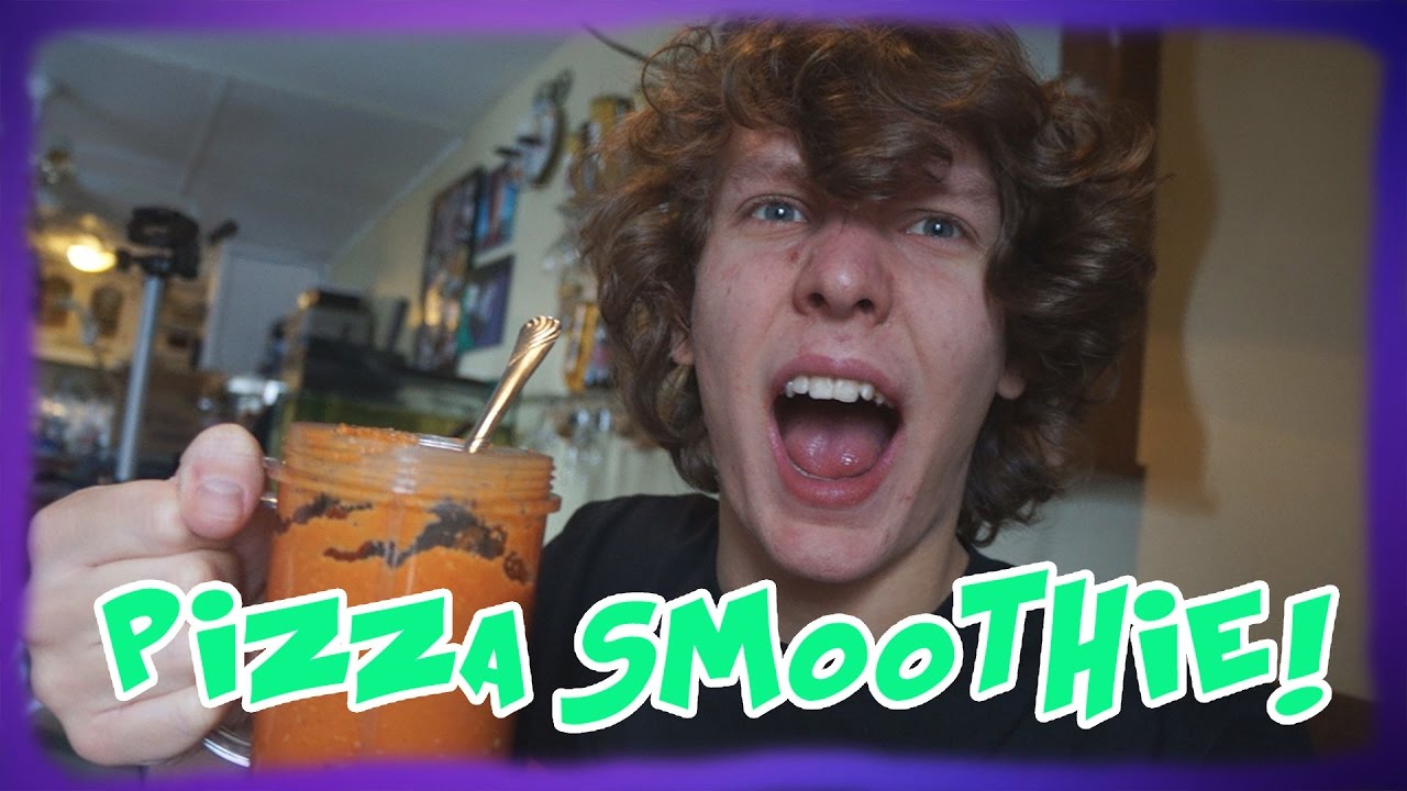 MAKING A PIZZA SMOOTHIE!! - YouTube