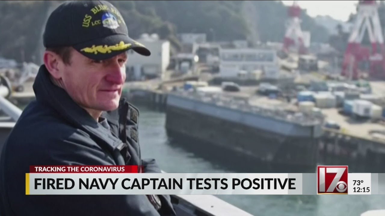Fired Navy captain tests positive for coronavirus - YouTube