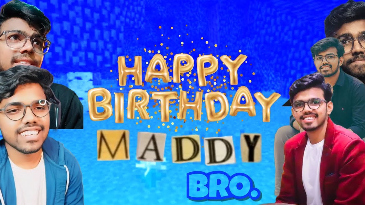 Moment with maddy || happy birthday maddy bro || @MaddyTeluguGamer ...