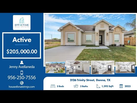 Active in 2126 Trinity Street, Donna, TX Contact me for a showing!