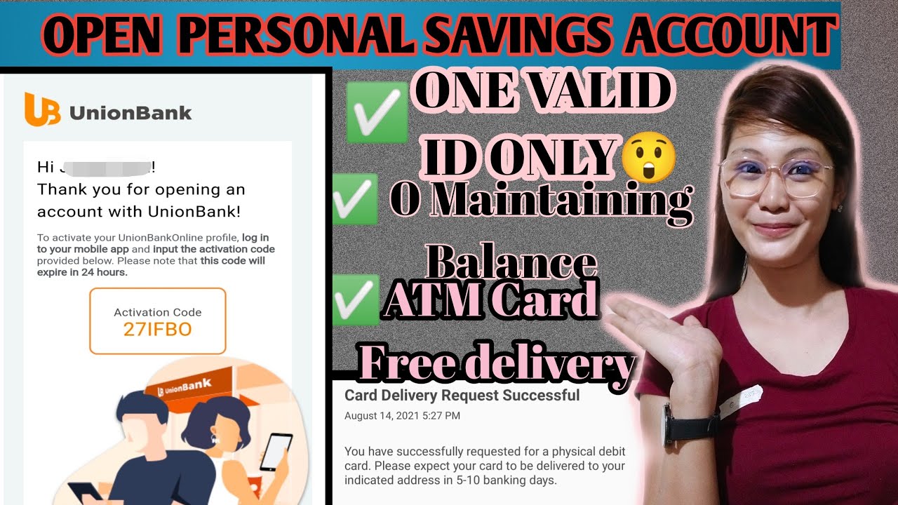 HOW TO OPEN UNION BANK ACCOUNT ONLINE - YouTube