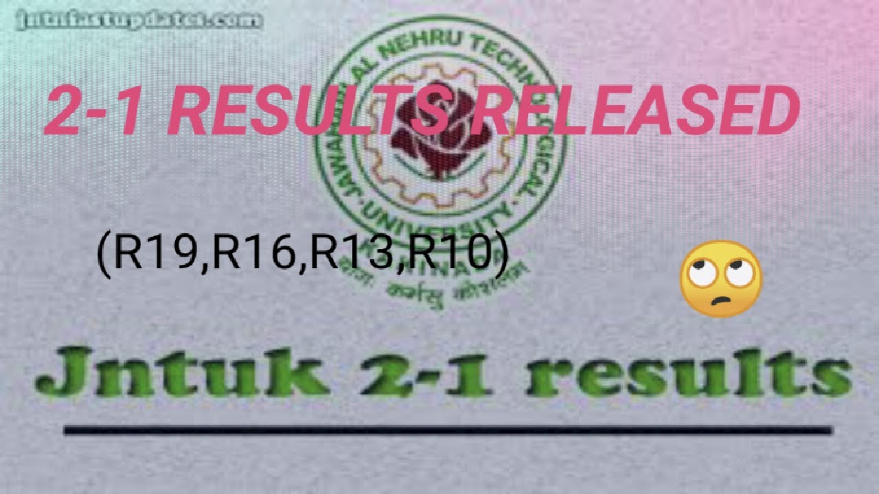 Jntuk 2 1 Results Realeased YouTube jntuk-2-1-results-realeased-youtube