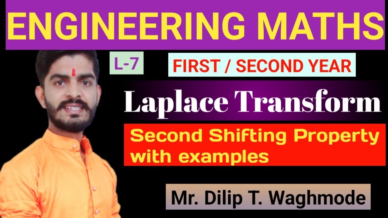 Second Shifting Property of Laplace Transform, #DilipTWaghmode - YouTube