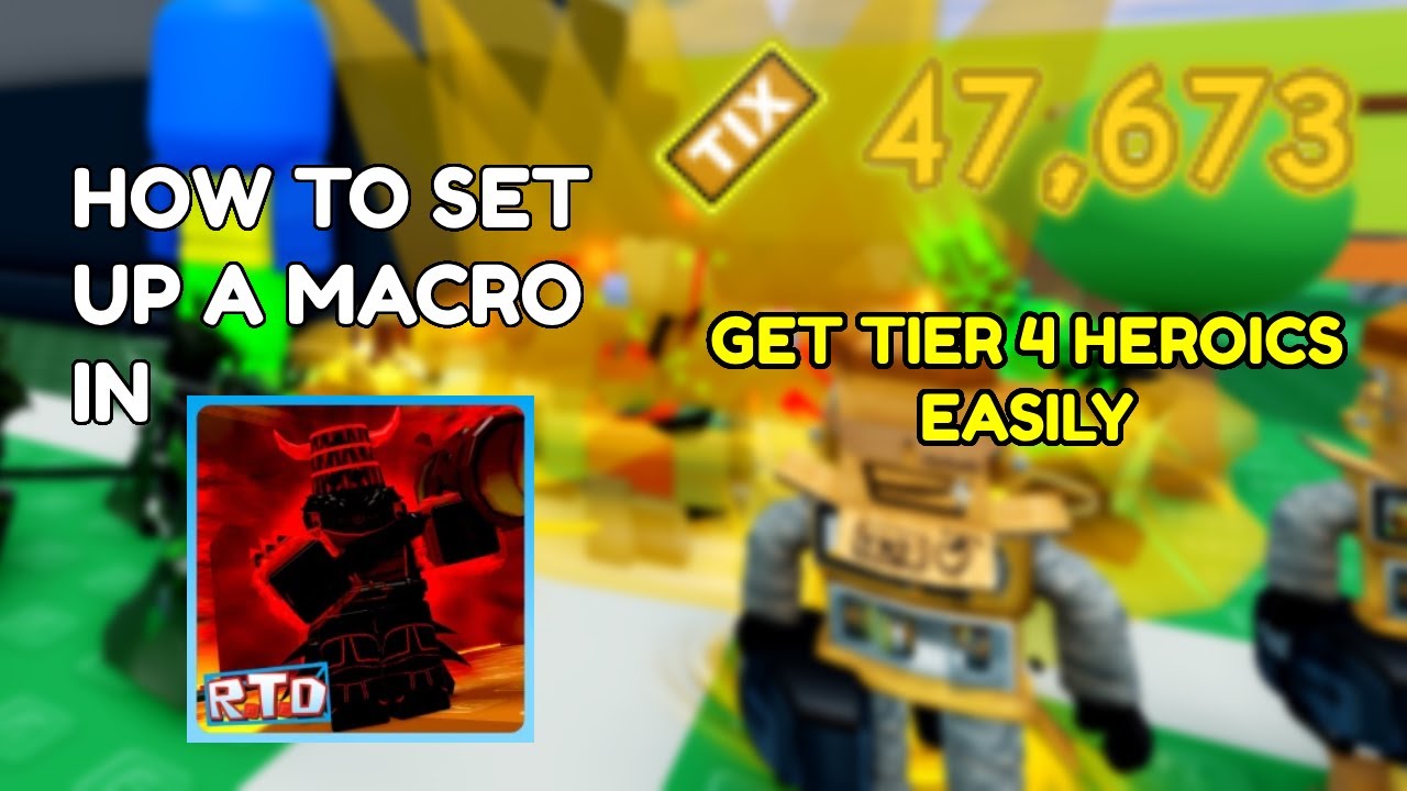 (OUTDATED) Quick and Simple Macroing Guide for Tix | Retro Tower ...