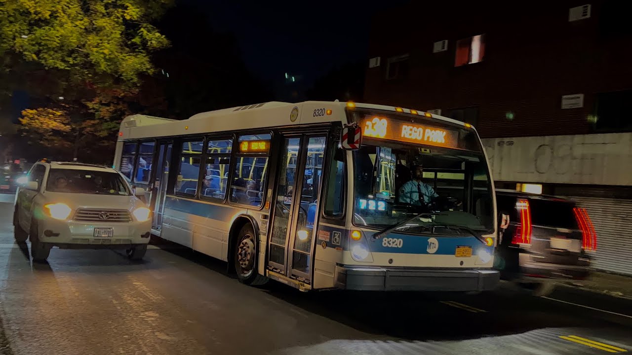 MTA NYCT #8320 on the Q38 to Rego Park at Metropolitan Av & 69th St ...