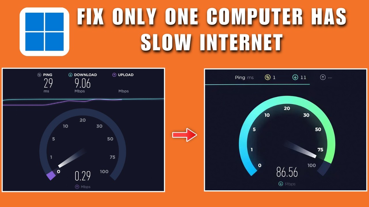 Fix When Only One Computer Has Slow Internet 2026 - YouTube