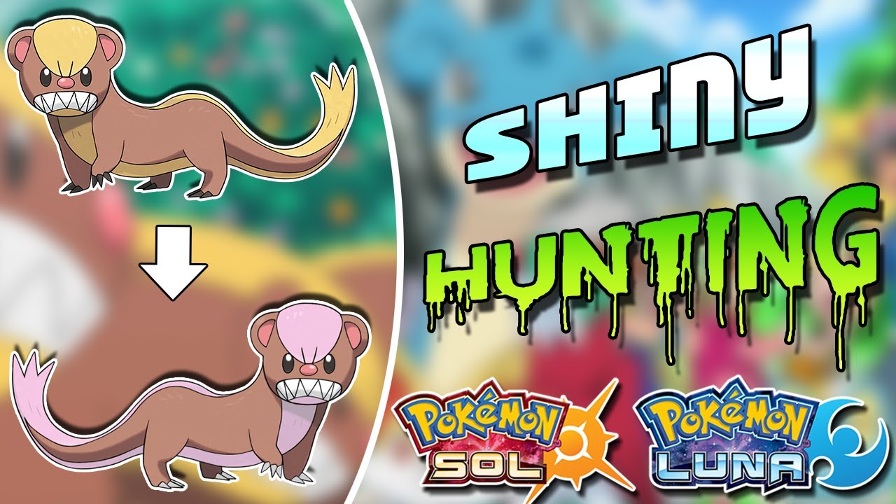 SHINY HUNTING (CADENA SOS) DE YUNGOOS | POKÉMON SOL Y LUNA - YouTube