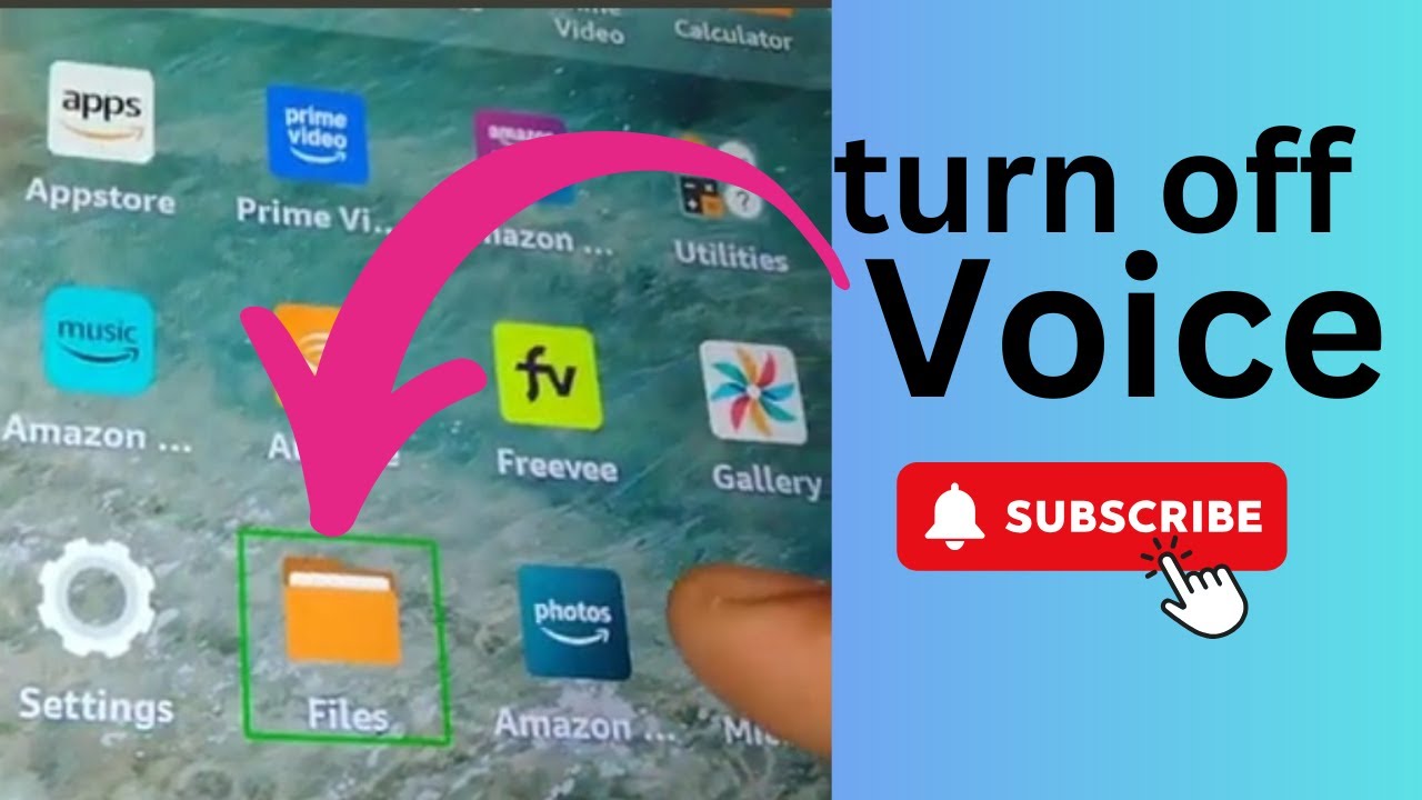 turn off voiceview talkback screen reader on Amazon fire HD 10 | tablet ...