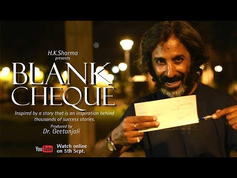 Blank Cheque Inspirational Hindi Short Film - YouTube