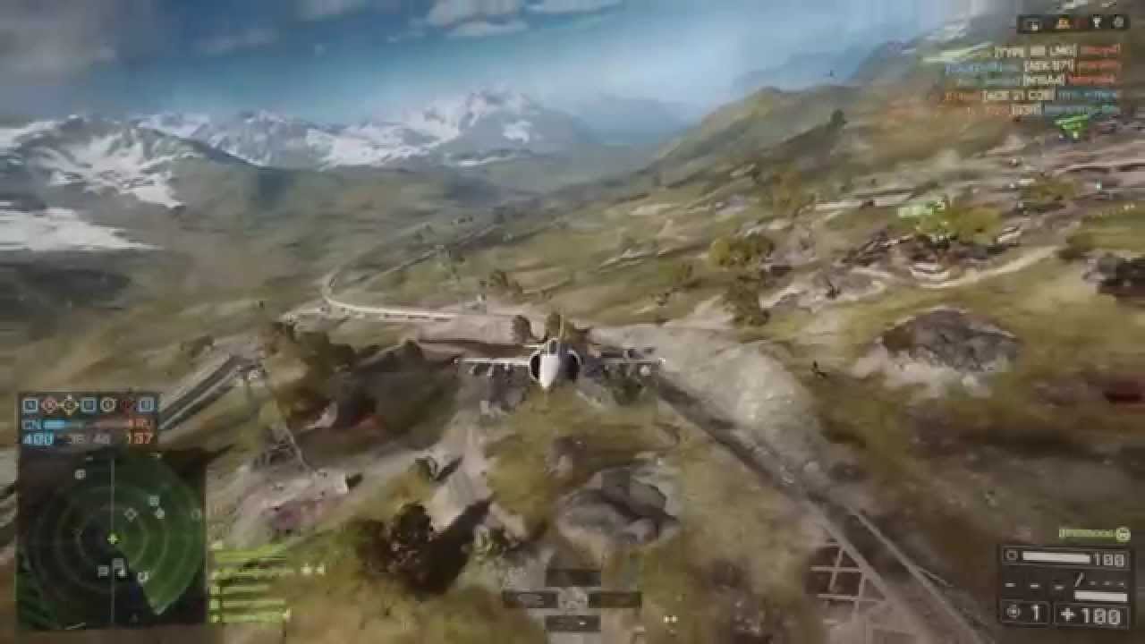 BF4 | Attack Jet 攻撃機 | JDAM | 47k0d | golmud railway - YouTube