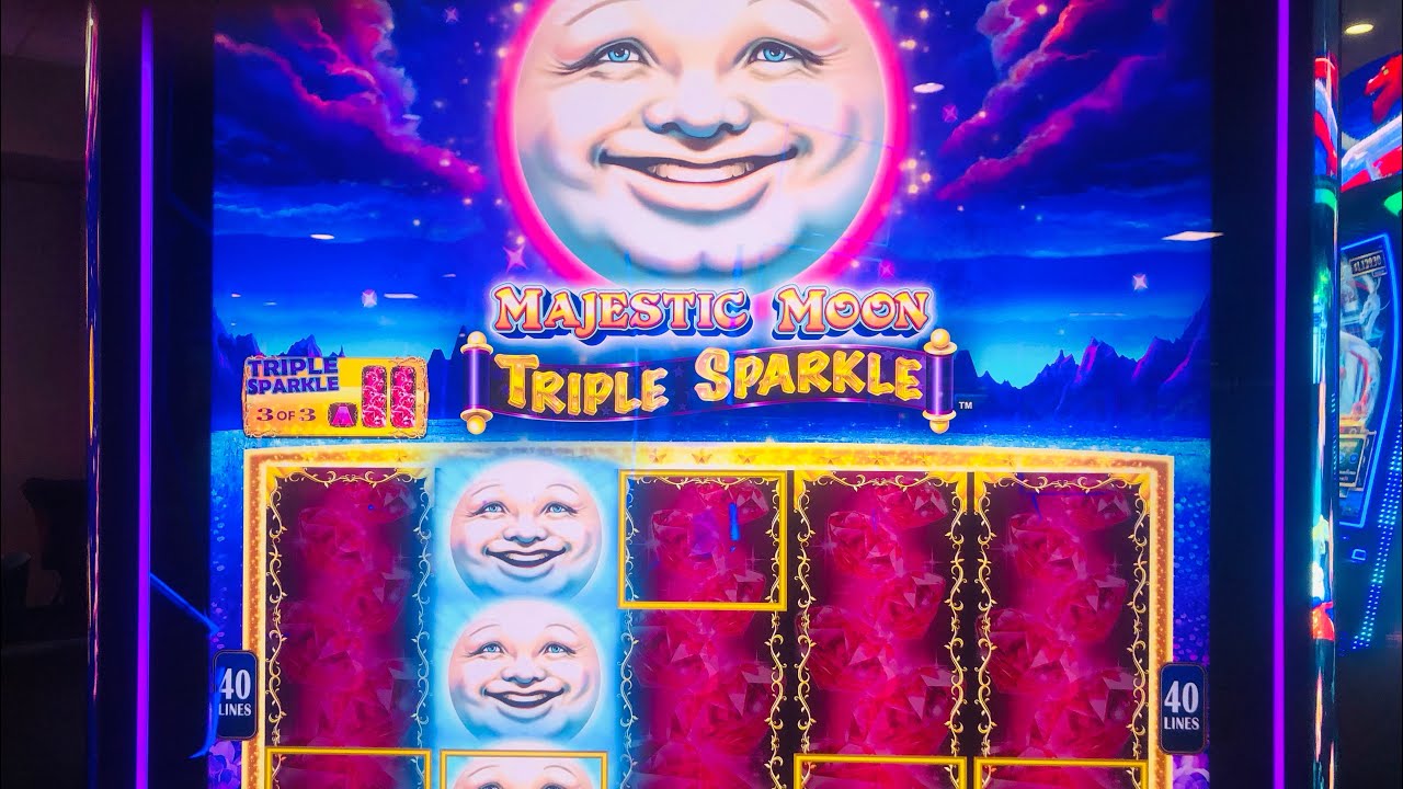 Majestic Moon Triple Sparkle Big Win with Triple Full Screen Las Vegas ...