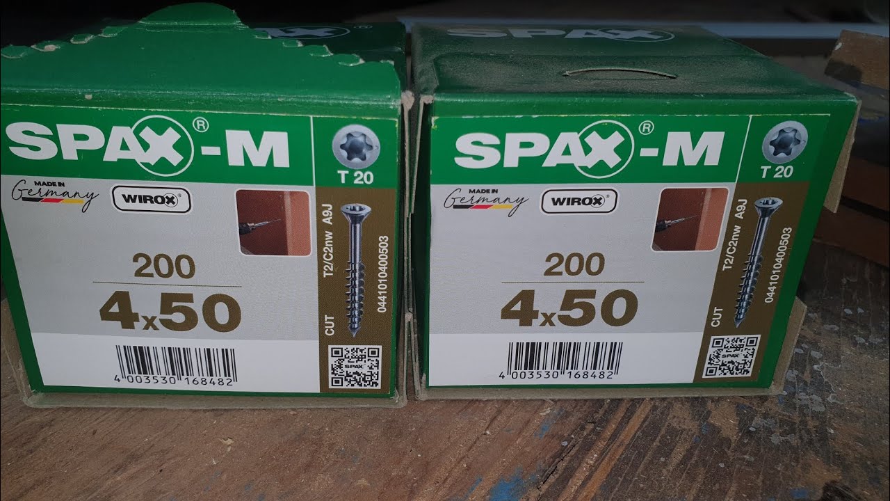 Tornillos SPAX-M Para mdf o melamina - YouTube