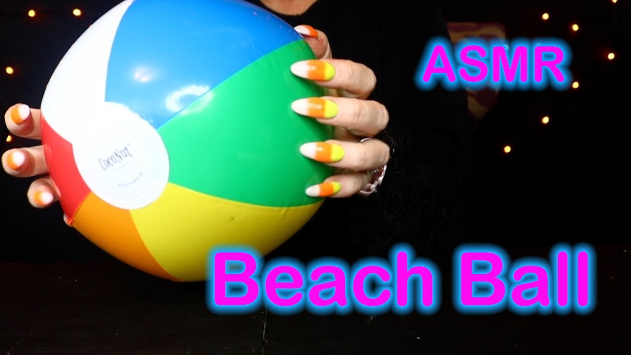 ASMR Inflatable Beach Ball | Crinkles, Tapping, and More - YouTube