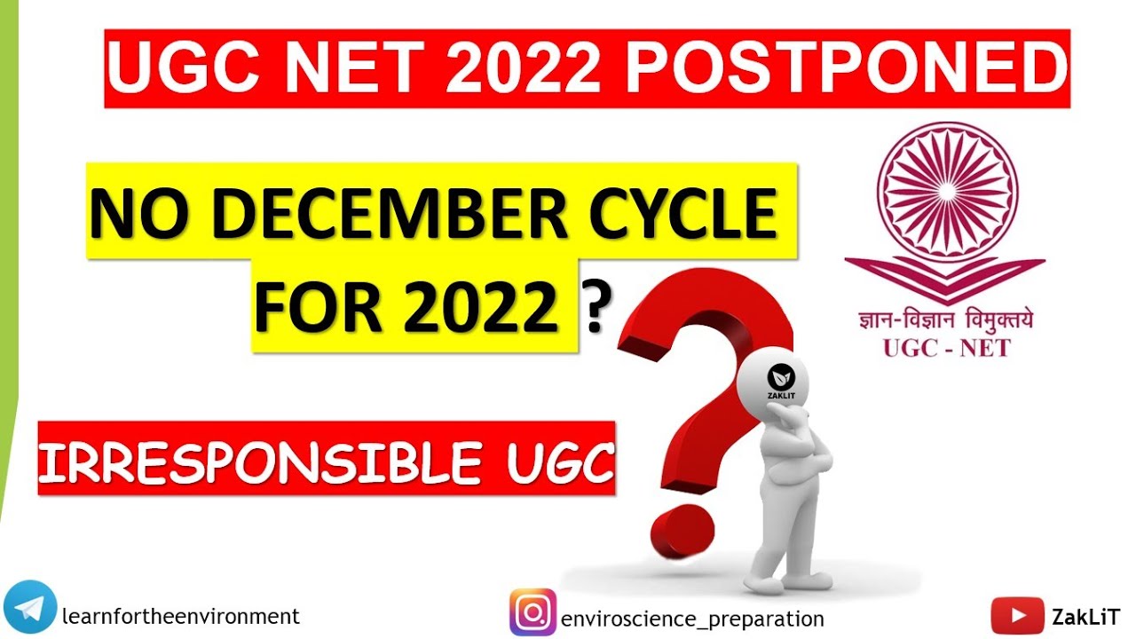 UGC NET December 2022 Cycle Postponed ? - YouTube