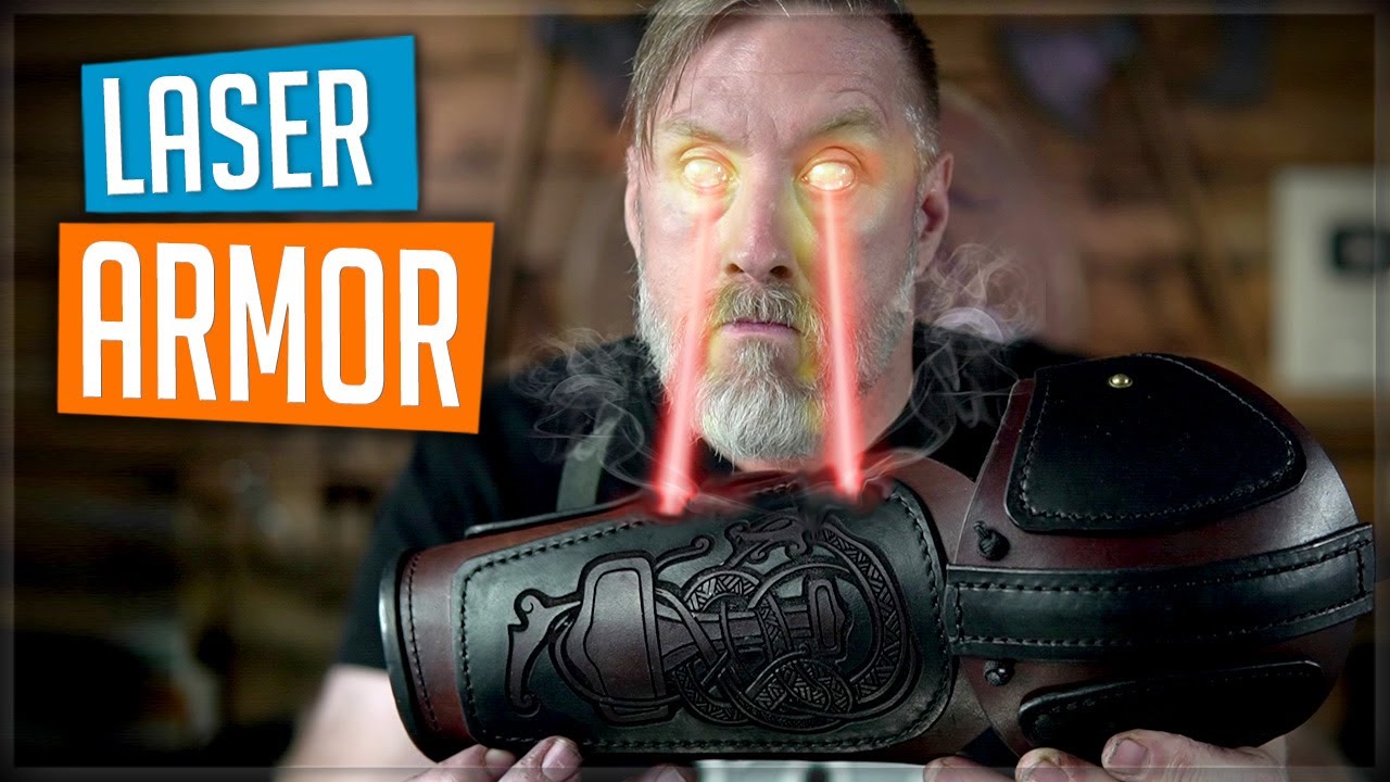 Making Leather Armor with a Laser Cutter Engraver - The Creality Falcon ...