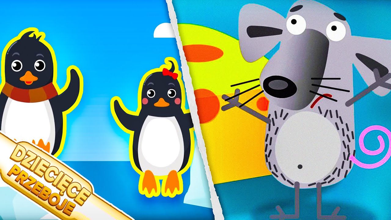 Malutkie Pingwinki + Myszkowanie | Dziecięce Przeboje | Polskie ...