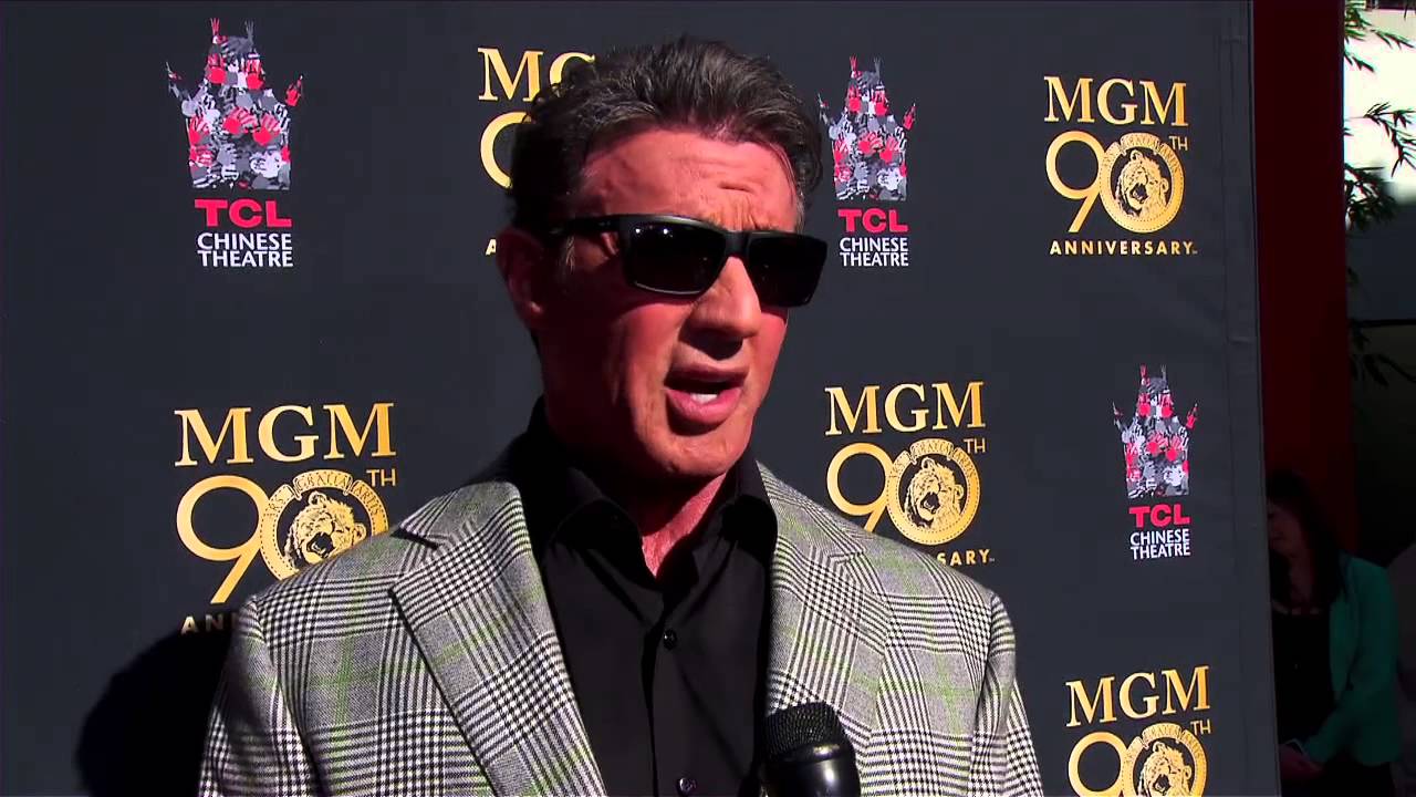 Sylvester Stallone Interview at the Metro-Goldwyn-Mayer Kicks Off 90th ...