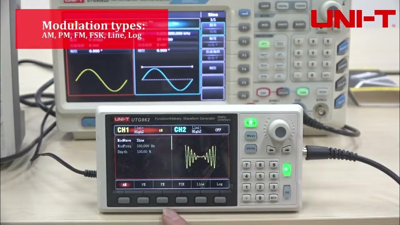 UNI-T UTG932E UTG962E Function Arbitrary Waveform Generator Signal - YouTube