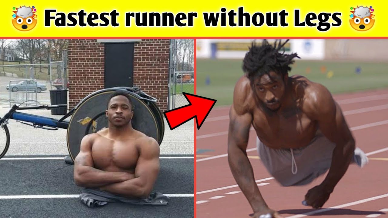 Fastest runner without Legs 🤯 World record #shorts #worldrecord - YouTube