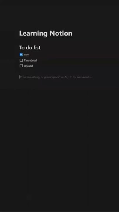 To Do List In Notion Notion Notiontutorial Notionapp Howto Youtube