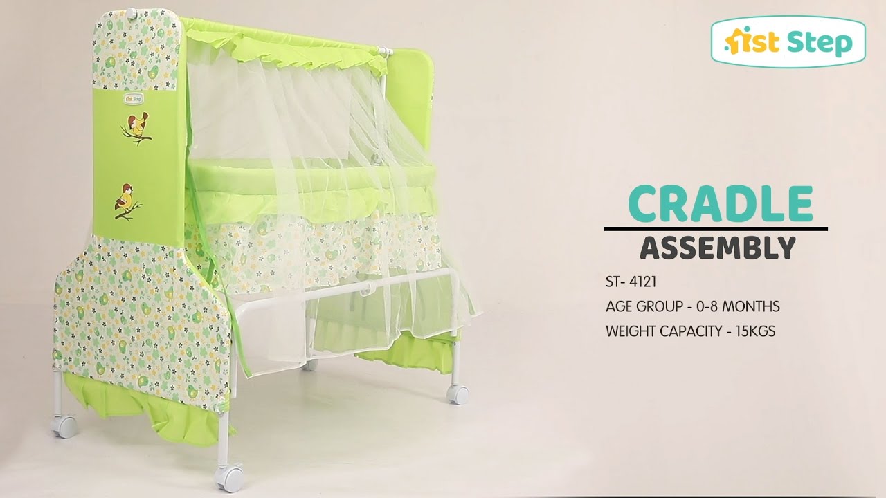 1st Step Baby Cradle With Swing | Assembly Video | Feature Video ...