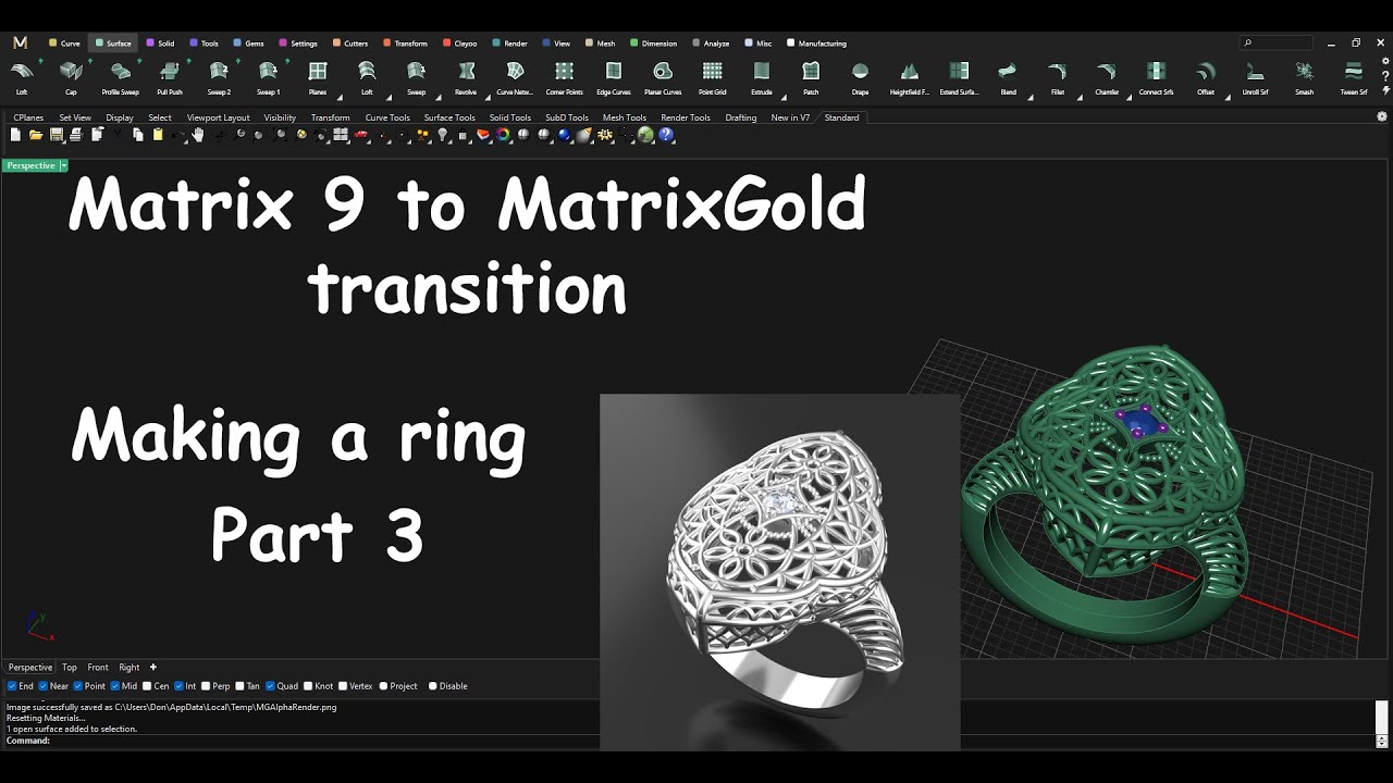 MatrixGold Making a Ring Part 3 - YouTube