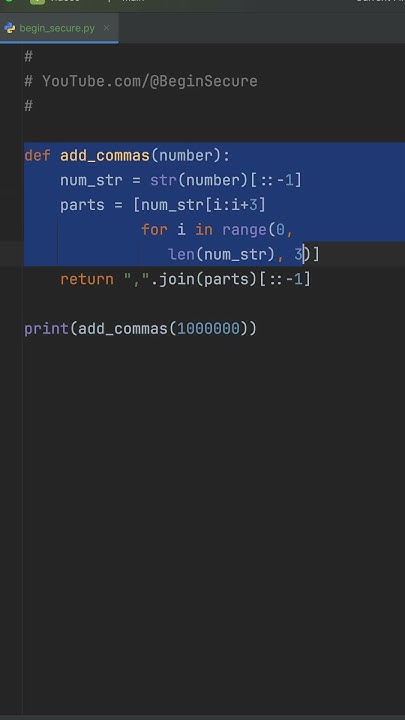 This Python Trick Makes Big Numbers Actually Readable! - YouTube