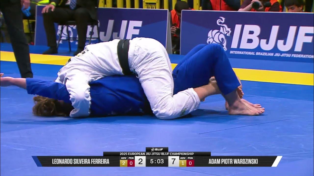 Adam Wardzinski vs Leonardo Ferreira | 2025 European Jiu-Jitsu IBJJF Championship - YouTube