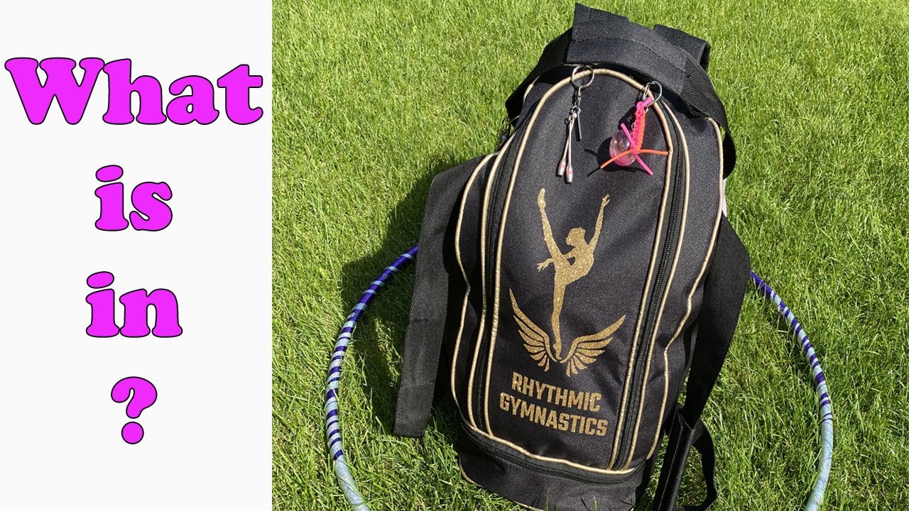 What is in my rhythmic gymnastics training backpack ? - YouTube